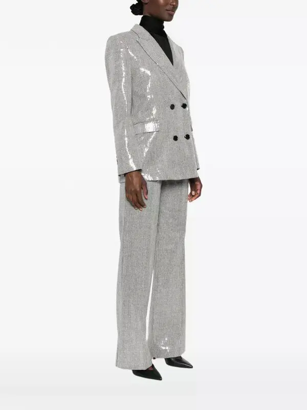 ERMANNO FIRENZE Sequin-embellished Double-breasted Blazer