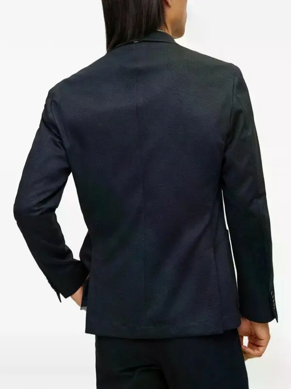 Hugo Textured Single-breasted Blazer