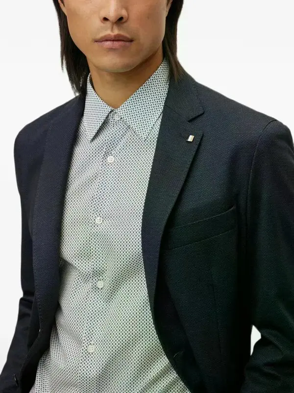 Hugo Textured Single-breasted Blazer