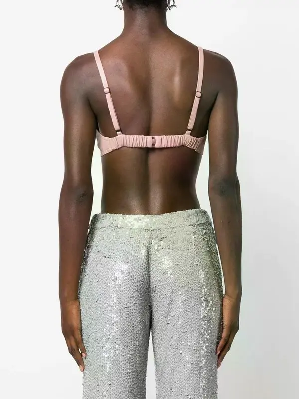 THE MANNEI Sierra Cropped Leather Tank Top