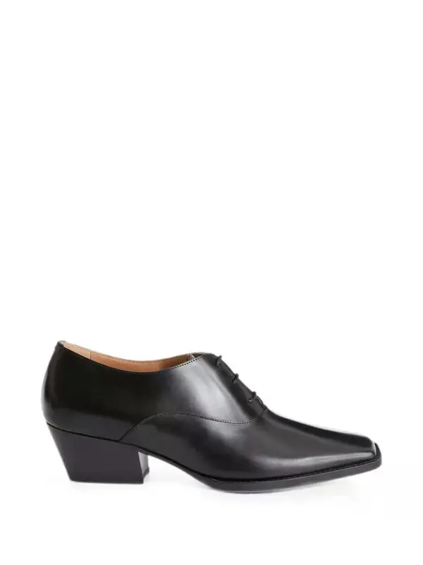 JIL SANDER Square-toe Lace-up Shoes - Black