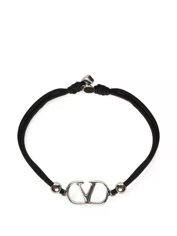 Valentino Garavani Vlogo Signature Cord Bracelet - Silver