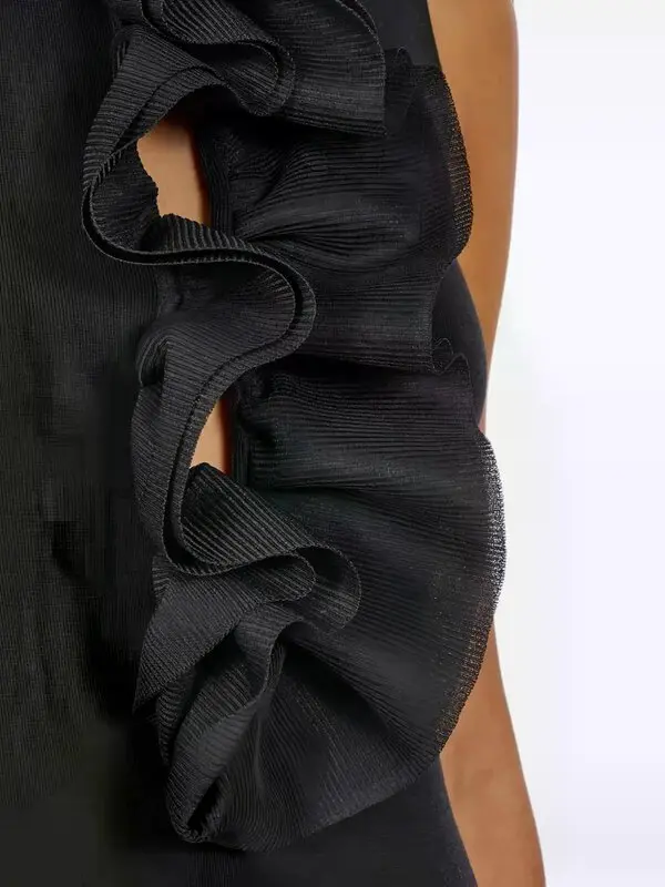 FERRAGAMO Ruffled Wool Top