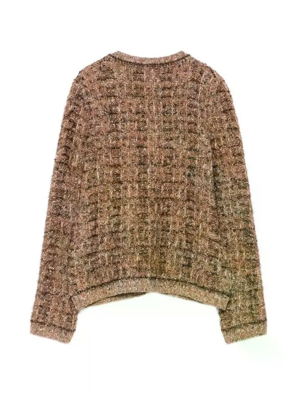 Bruno Manetti Bouclé-knit Patch-pocket Cardigan - Neutrals