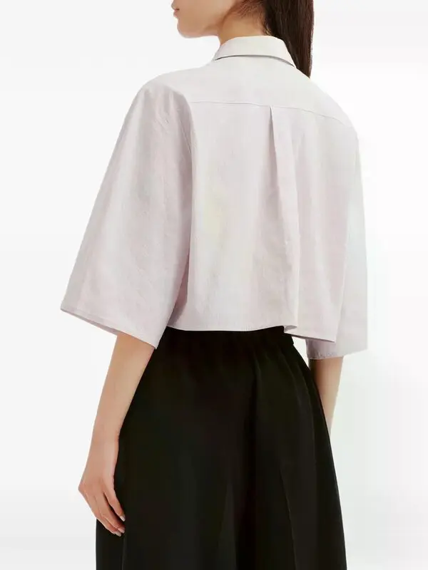LOW CLASSIC Cropped Button-down Shirt