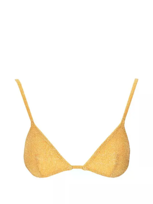 LAURA URBINATI Metallic-effect Triangle Bra