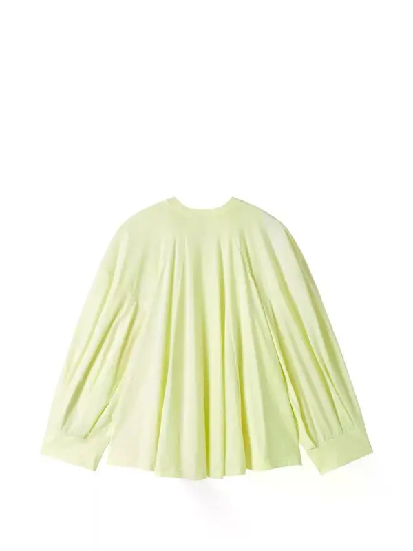 ENFOLD Pleated Long-sleeved T-shirt