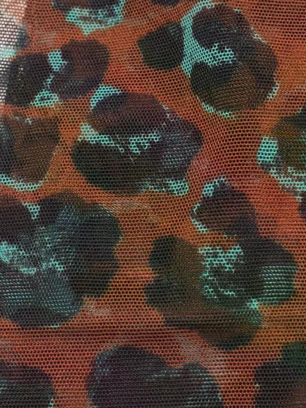 LAURA URBINATI Leopard-print Mesh Bra