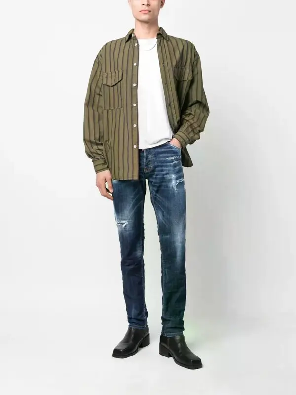 Dsquared2 Distressed Slim-fit Denim Jeans