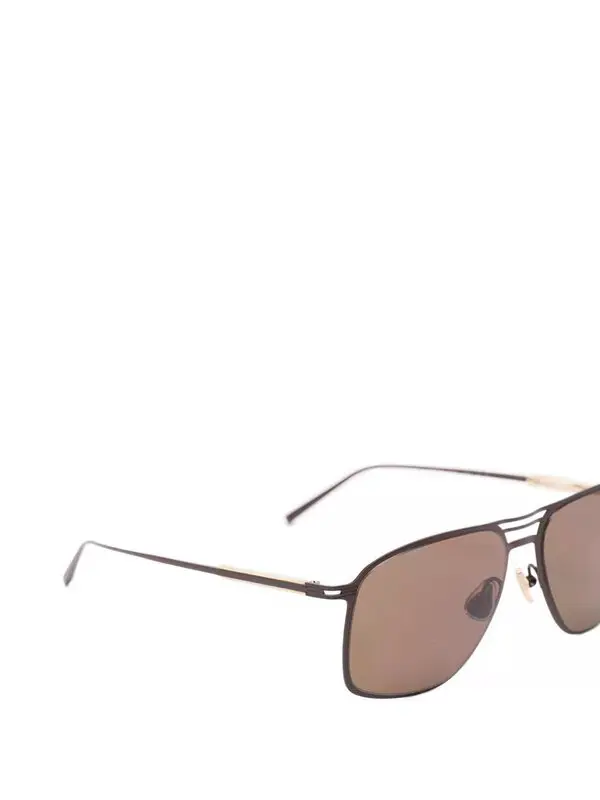 Brunello Cucinelli Rectangular Titanium Sunglasses