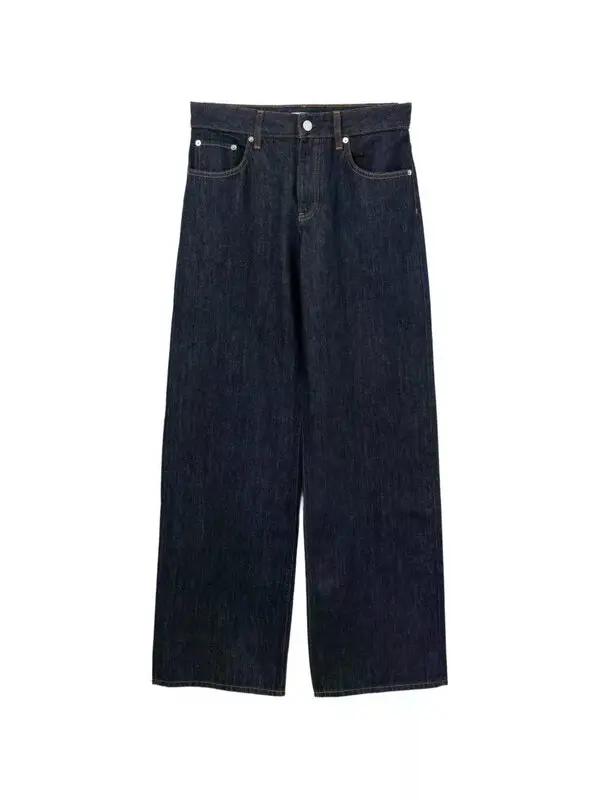 Helmut Lang Seam-detail Logo-patch Jeans