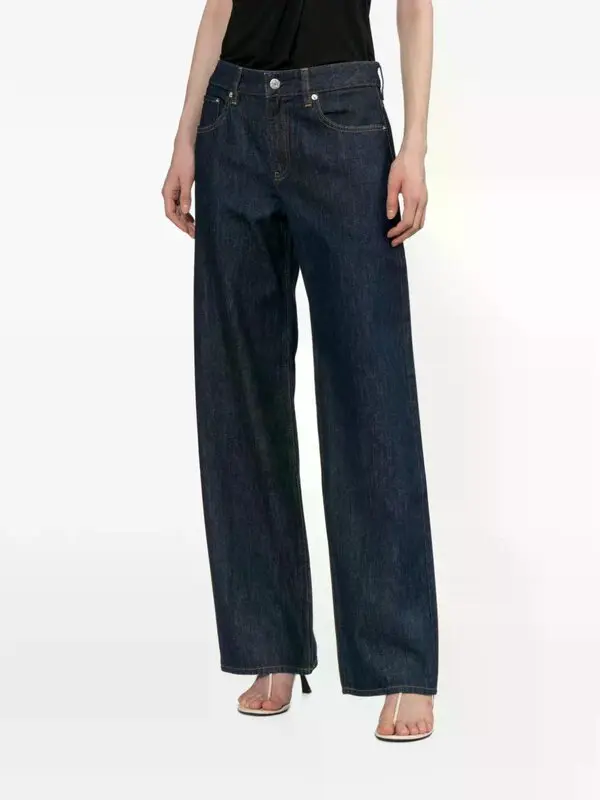 Helmut Lang Seam-detail Logo-patch Jeans