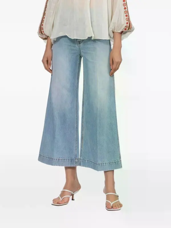Zimmermann Faded Wide-leg Jeans