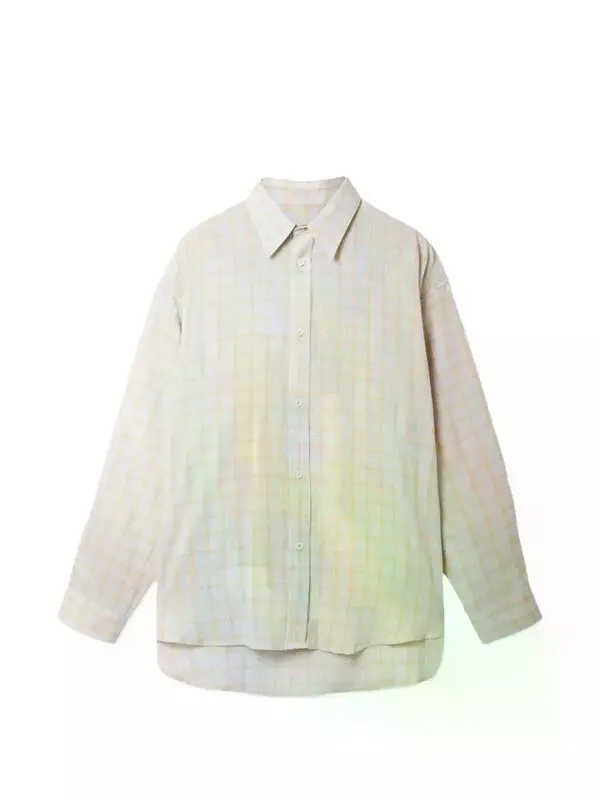 SAGE NATION Chisholm Check-pattern Shirt - Neutrals