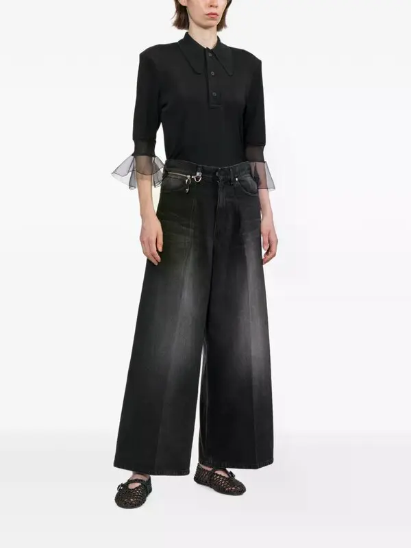 Toga Tulle-trim Polo Shirt