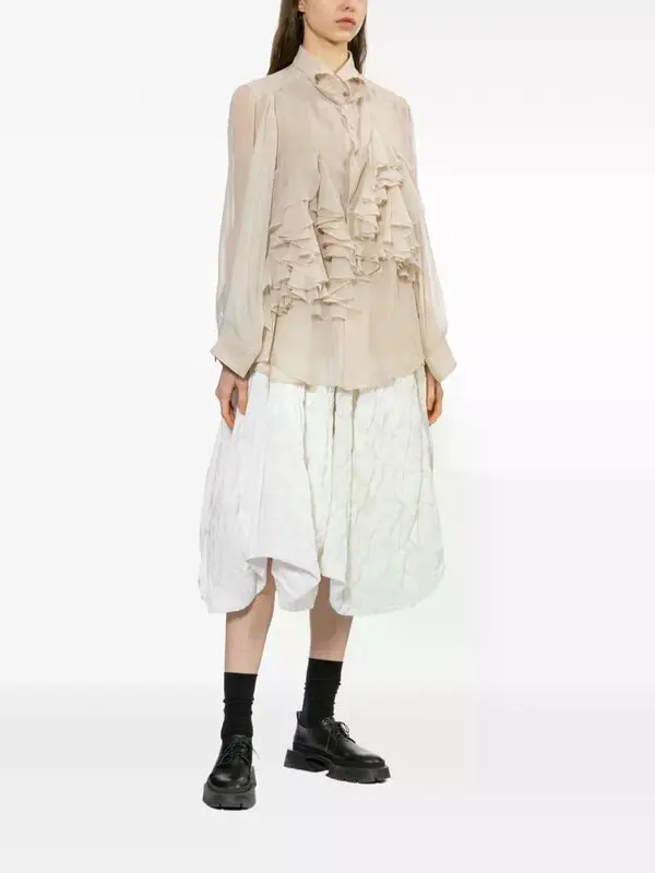 Comme Des Garçons Textured Midi Skirt