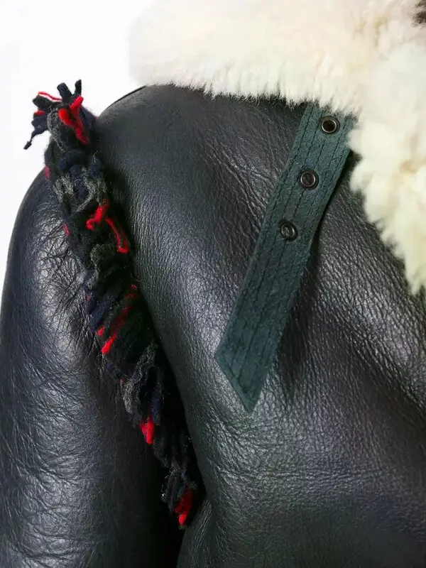 LANVIN Shearling-style Leather Jacket