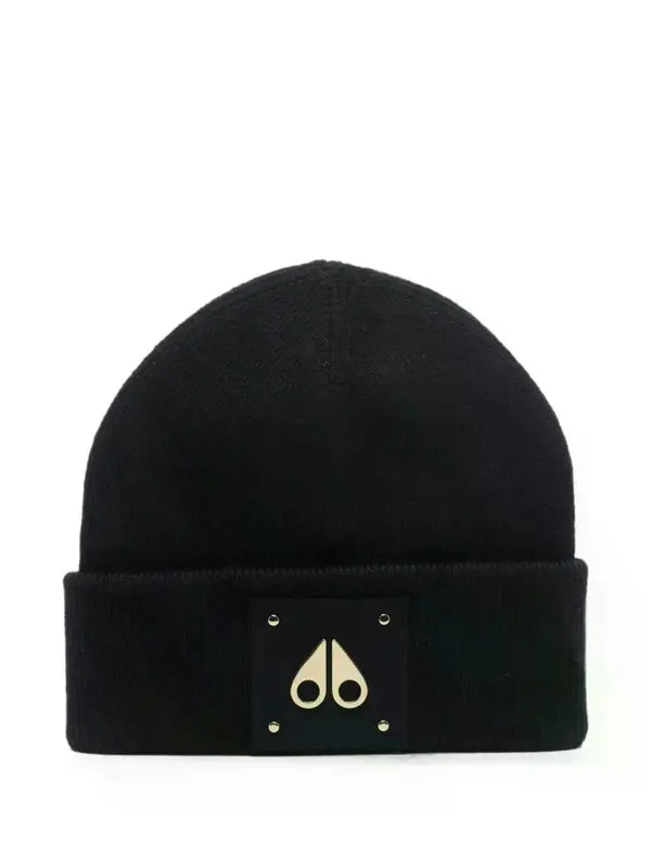 Moose Knuckles Icon Logo-patch Beanie Hat