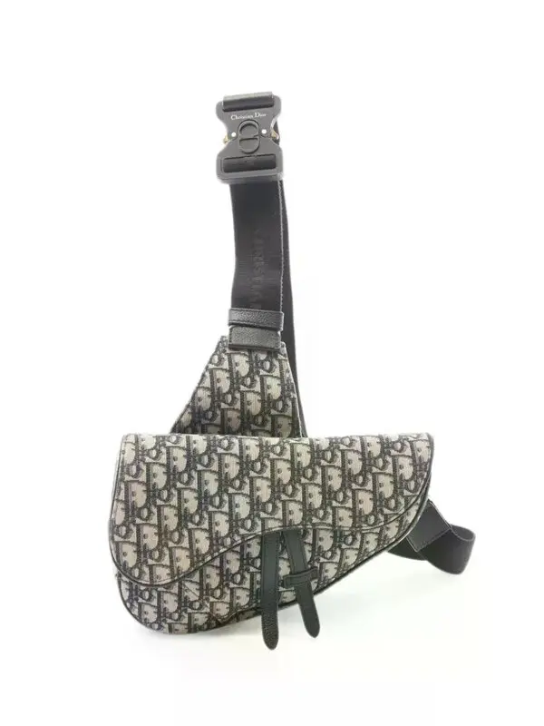 Dior 2000s Saddle Oblique-jacquard Sling Bag