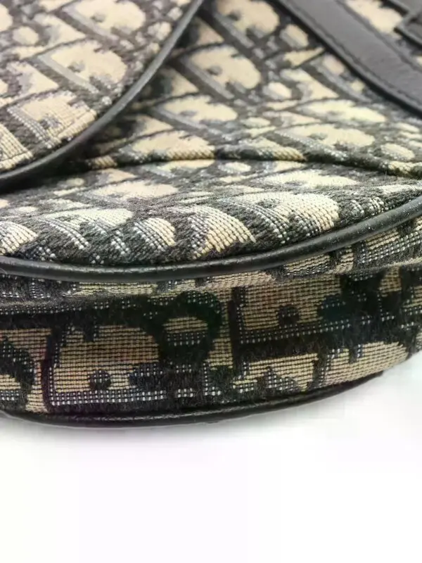 Dior 2000s Saddle Oblique-jacquard Sling Bag