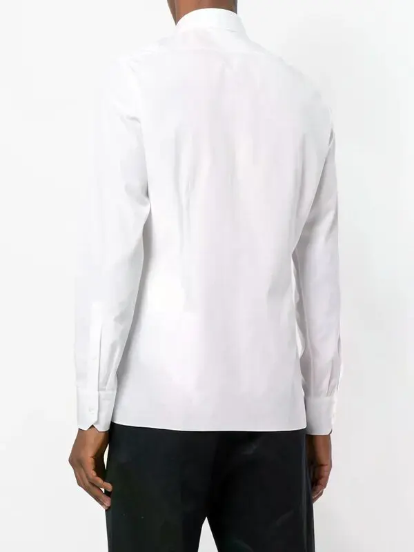 LANVIN Patch-detail Medal-embroidered Shirt