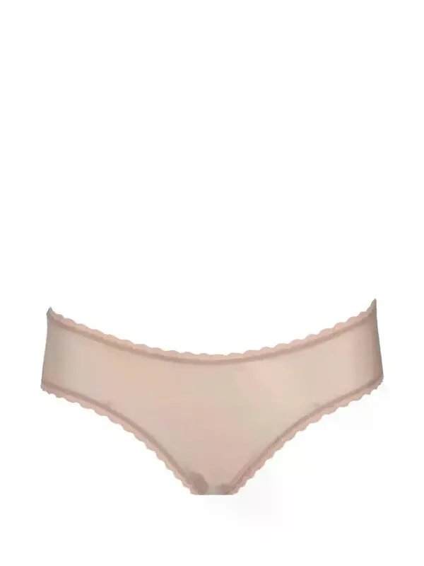 LAURA URBINATI Tulle Scalloped Lingerie Set - Neutrals