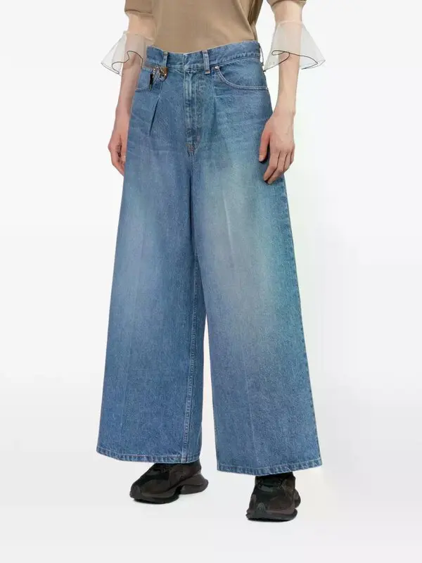 Toga Wide-leg Pleated Jeans