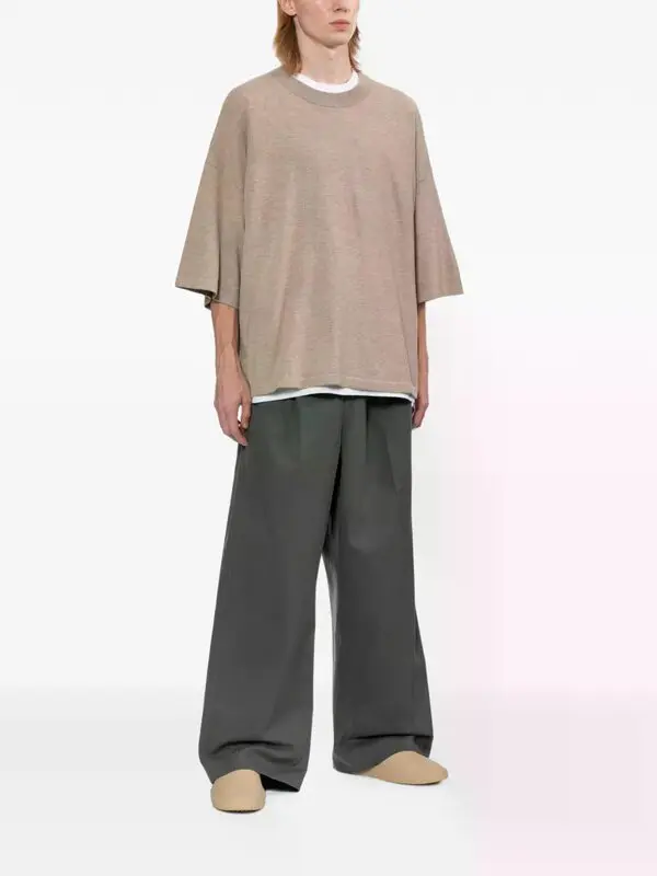 ESSENTIALS Drawstring Wide-leg Trousers