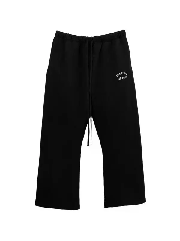ESSENTIALS Varsity Flare Track Pants - Black