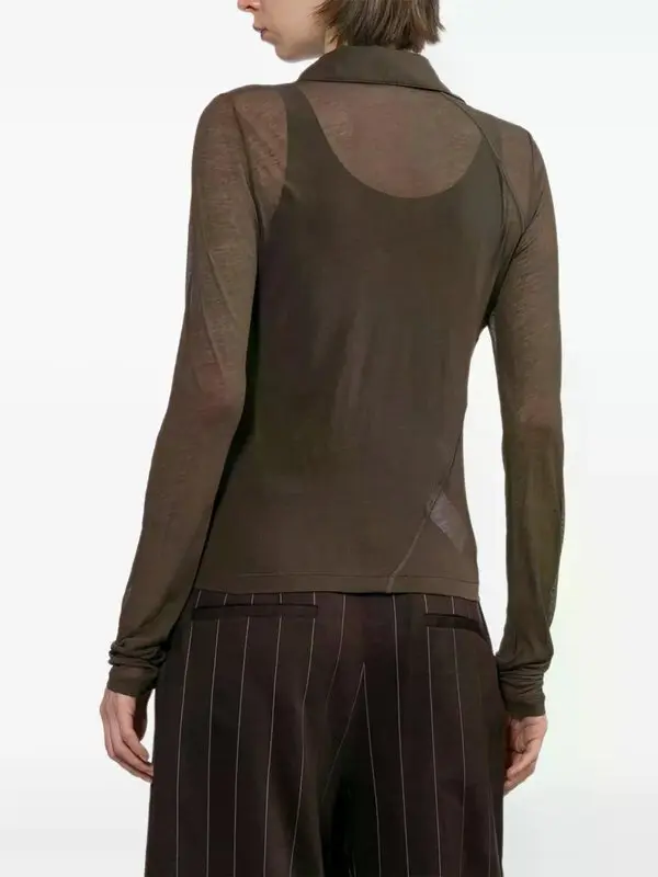 Helmut Lang Layered-design Long-sleeve Top