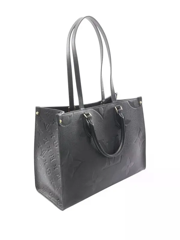 LOUIS VUITTON Monogram Empreinte Onthego Mm Satchel - Black