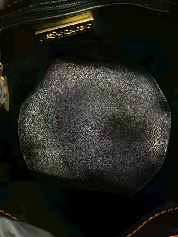 Saint Laurent 1980-1990 Leather Bucket Bag