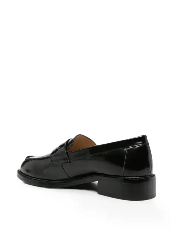 Furla College Logo-plaque Leather Loafers