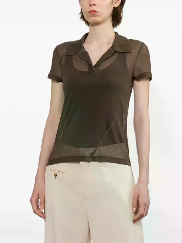 Helmut Lang Sheer-panel Top