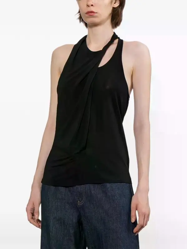 Helmut Lang Draped Halterneck Top