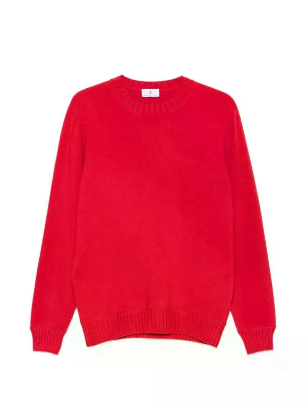MAGAZZINO RICAMBI Ribbed-trim Crew Neck Sweater - Red