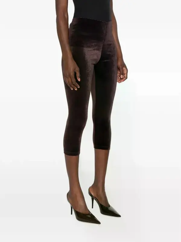 Andamane Velvet Cropped Trousers