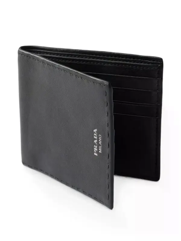Prada Antiqued Leather Wallet