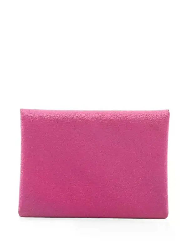 Hermès Calviduo Chèvre Leather Coin Purse - Pink