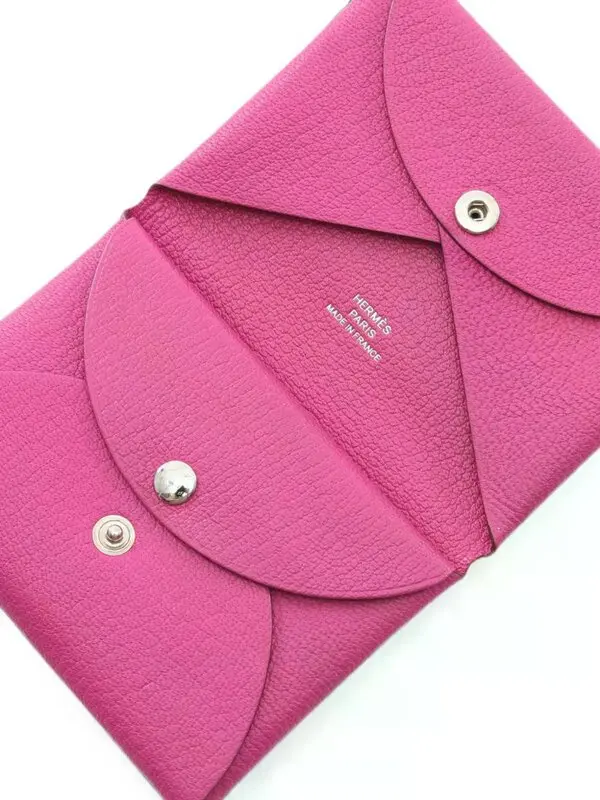 Hermès Calviduo Chèvre Leather Coin Purse