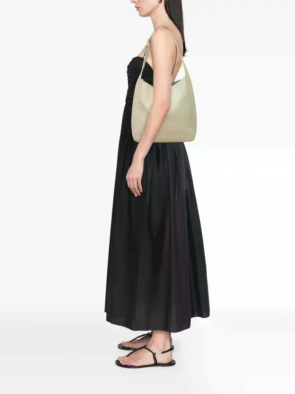 Saint Laurent 2024 Large Leather Supple Le 5 A 7 Soft Hobo Tote Bag - Brown