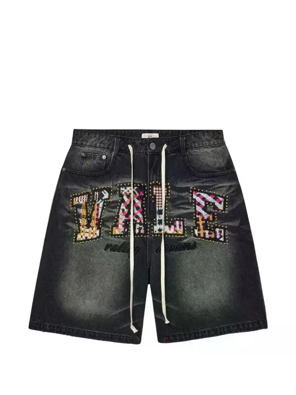 VALE FOREVER Patchwork Denim Shorts