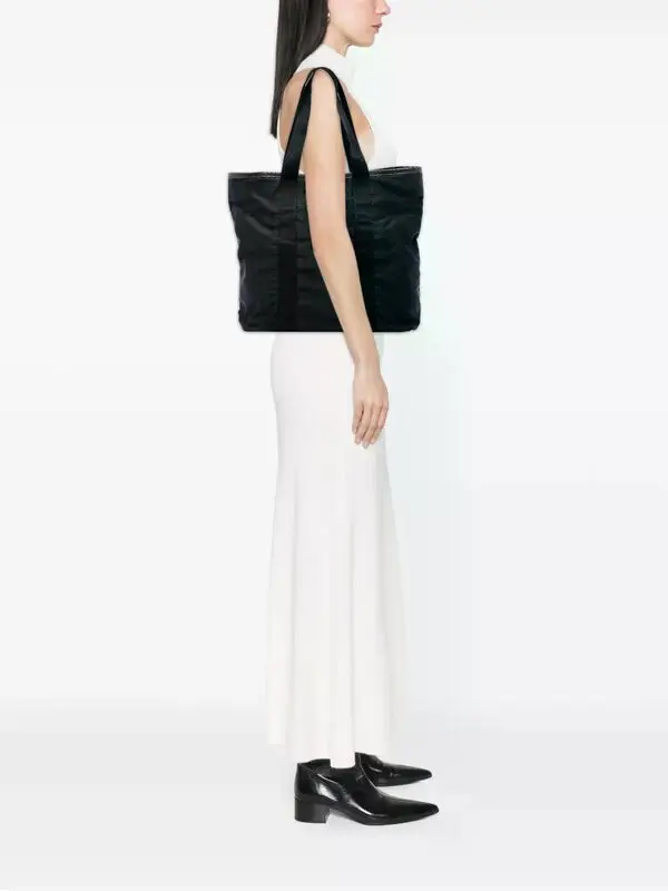 Prada Saffiano Trimmed Tessuto Tote Bag