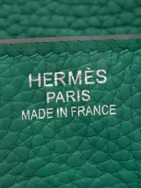 Hermès 35cm Birkin Retourne Handbag In Clemence Leather - Green