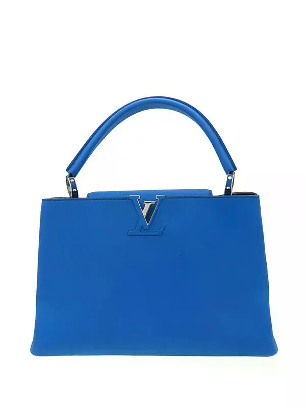 LOUIS VUITTON 2014 Taurillon Capucines Gm Satchel