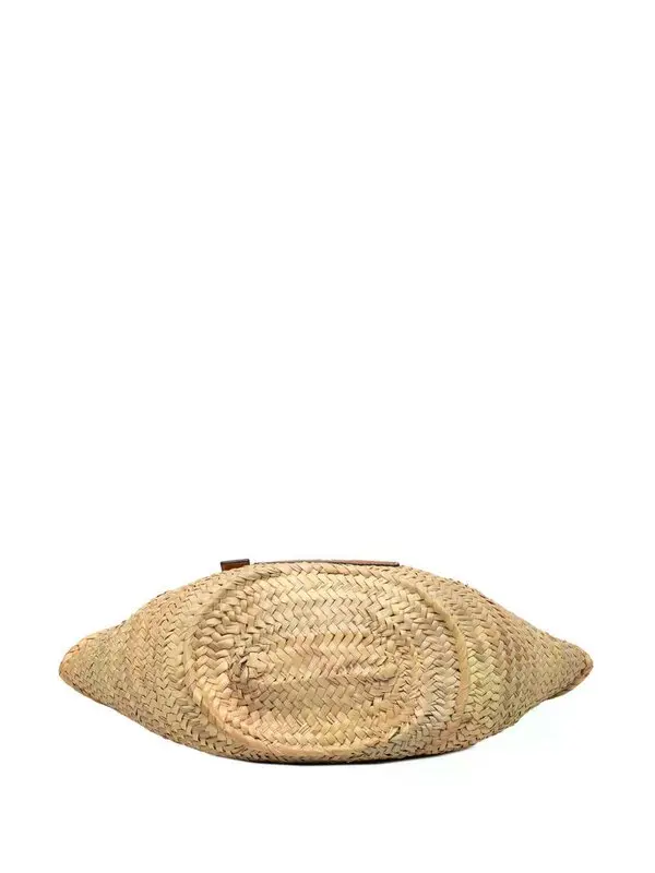 Loewe 2020 Medium Raffia Anagram Basket Tote Bag
