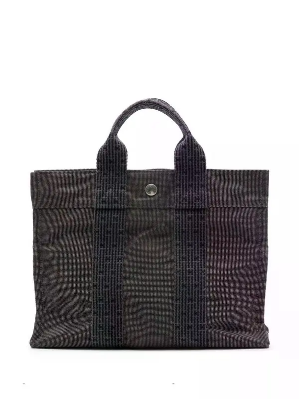 Hermès 20th Century Canvas Herline Pm Tote Bag - Grey