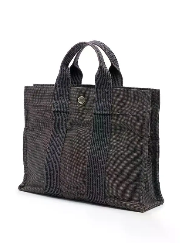 Hermès 20th Century Canvas Herline Pm Tote Bag - Grey