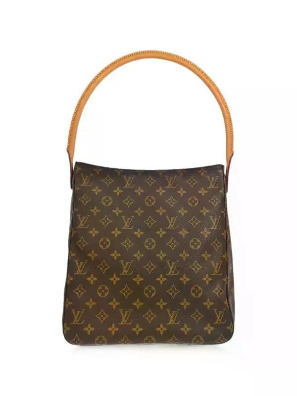 LOUIS VUITTON 2001 Looping Monogram Shoulder Bag - Brown