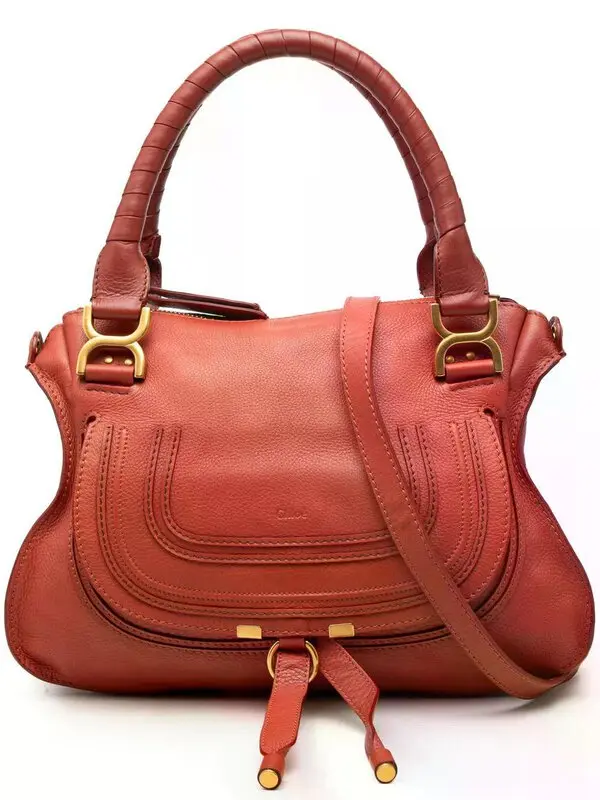 Chloé 2012 Medium Leather Marcie Satchel - Red